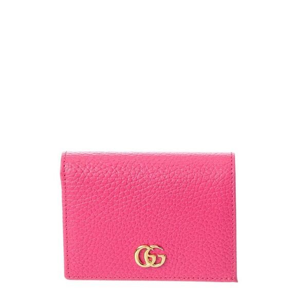 Gucci | Bags | Gucci Gg Marmont Leather Card Case Pink | Poshmark